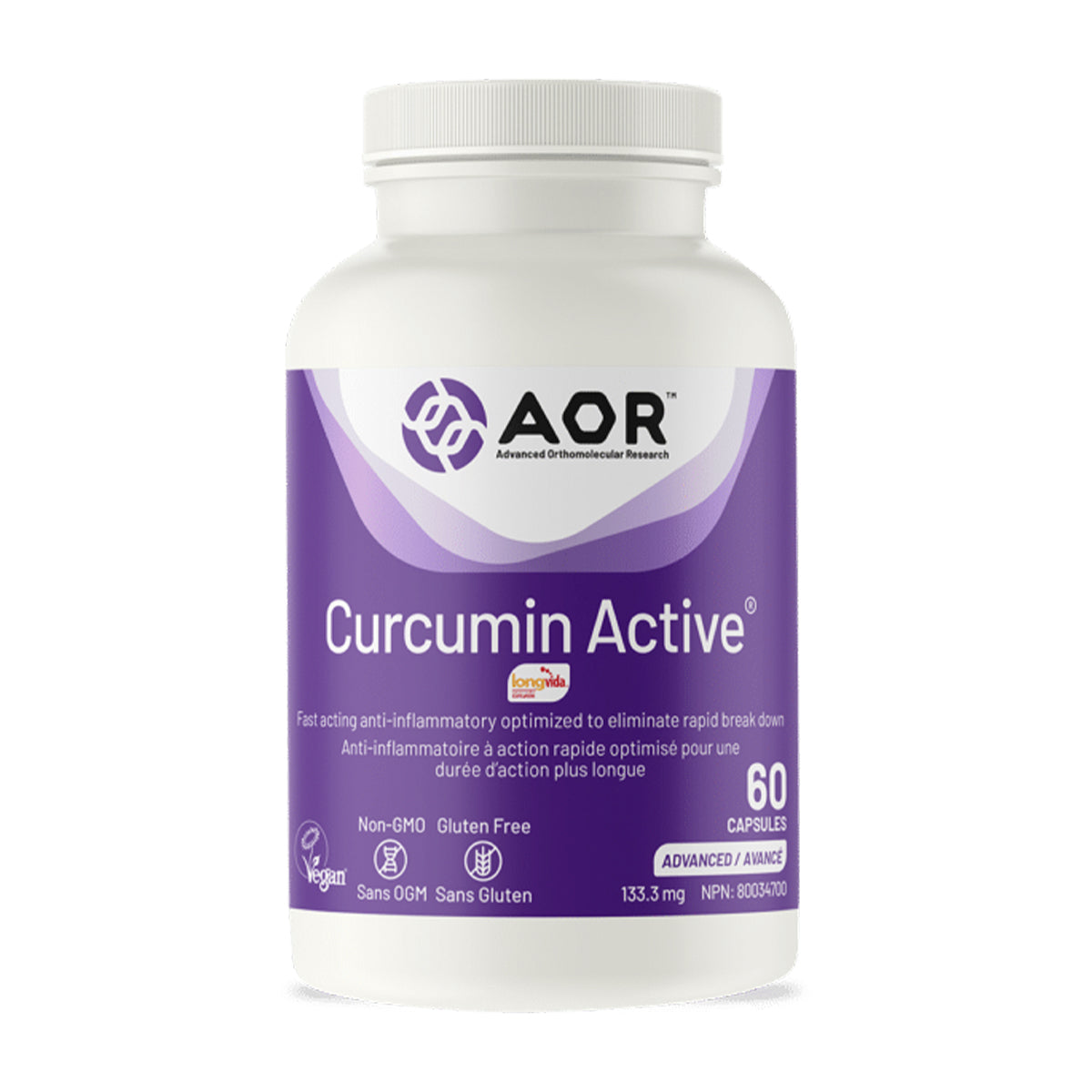 AOR | Curcumin Active | 60 Caps – Choi's Vita Store