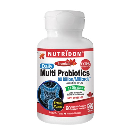 Nutridom | Multi Probiotics 80B | 60 Vcaps – Choi's Vita Store