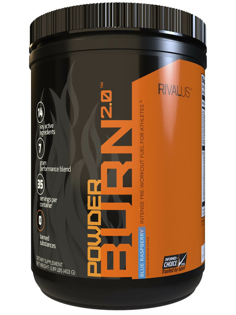 RIVALUS | Powder burn 2.0 Pre-workout energy | 403g – Choi's Vita Store
