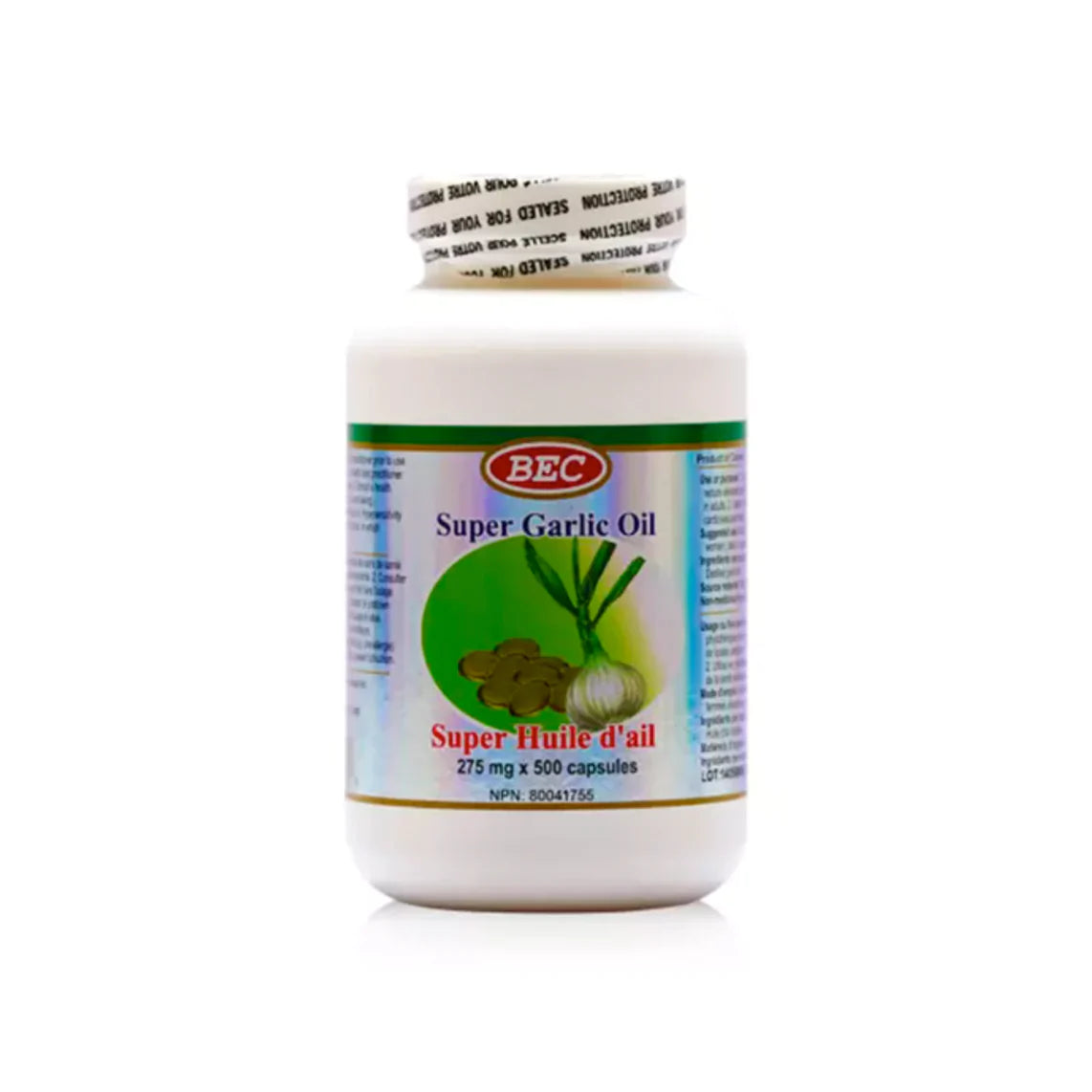 BEC | Super Garlic Oil | 275mg | 500 Capsules – Choi's Vita Store